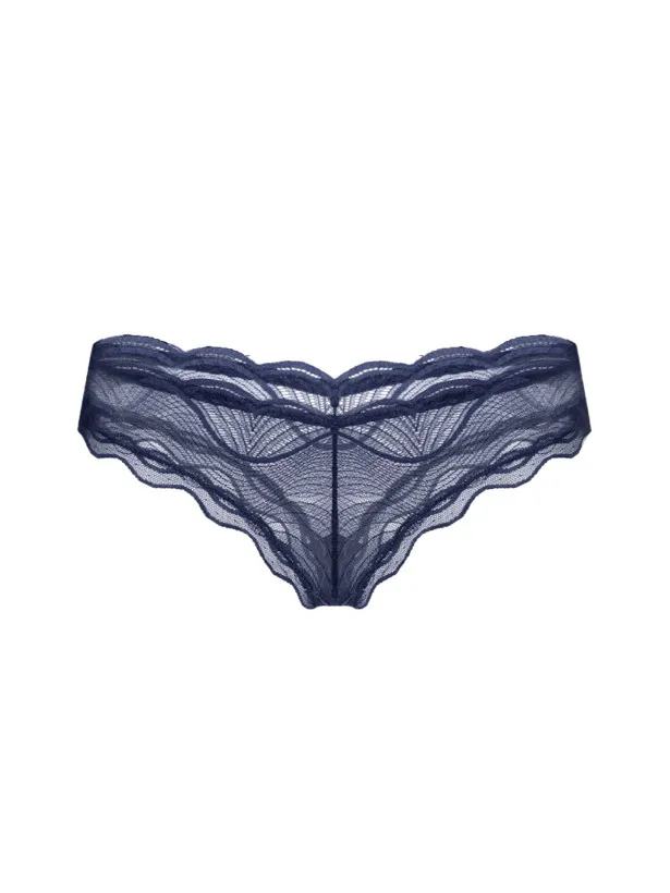 Navy Blue Lace Thong Obsessive Exquisite MP Blue — Organic Pattern ...